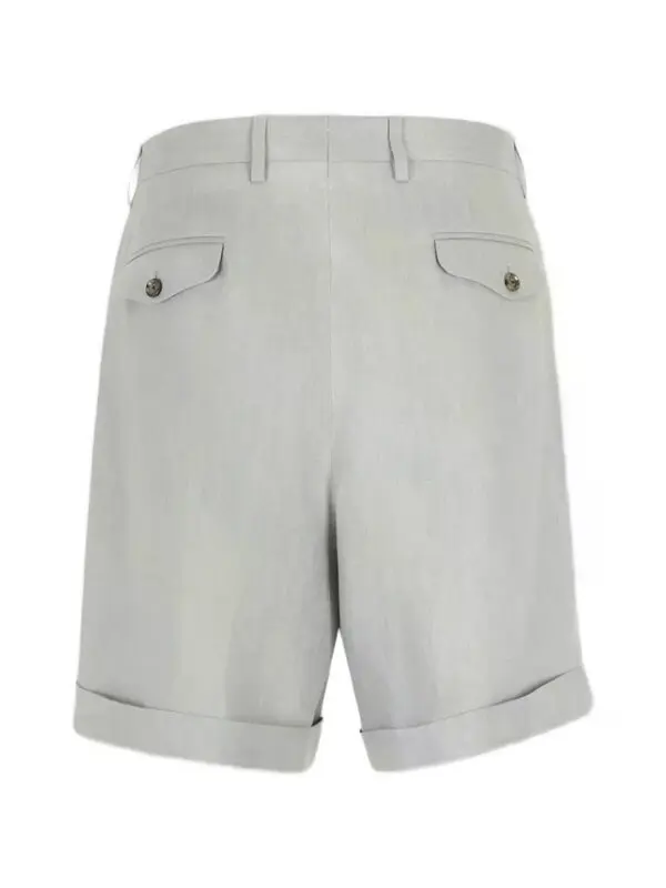 LARDINI Cuffed Turn-up Shorts - Grey