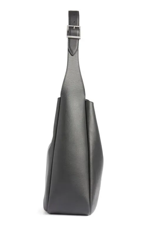 Saint Laurent Large 5 À 7 Leather Hobo Bag - Noir