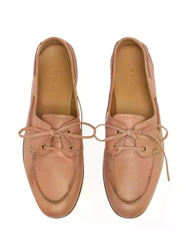 Bally Plume Leather Loafers - Pink