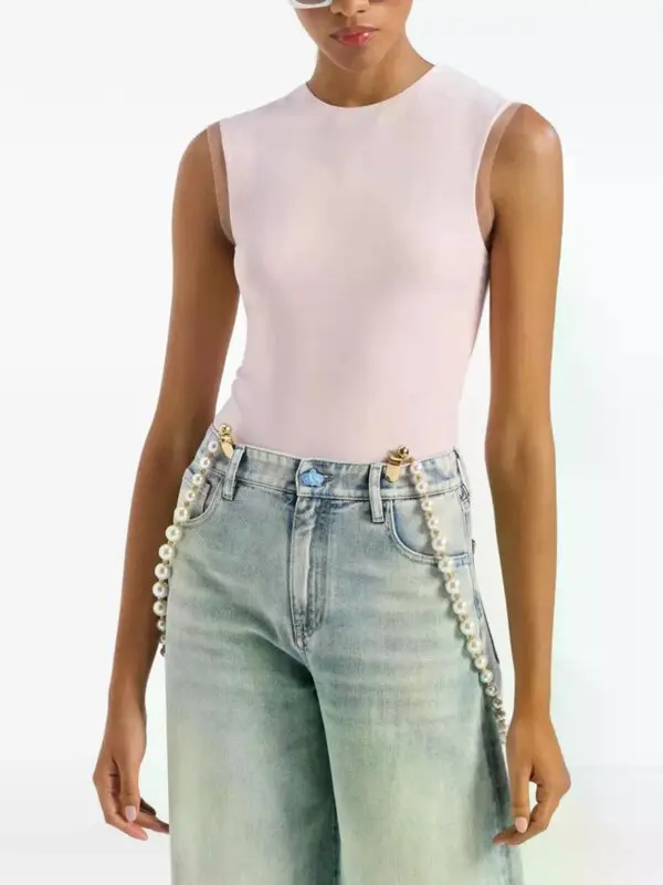 GENNY Round-neck Top - Pink
