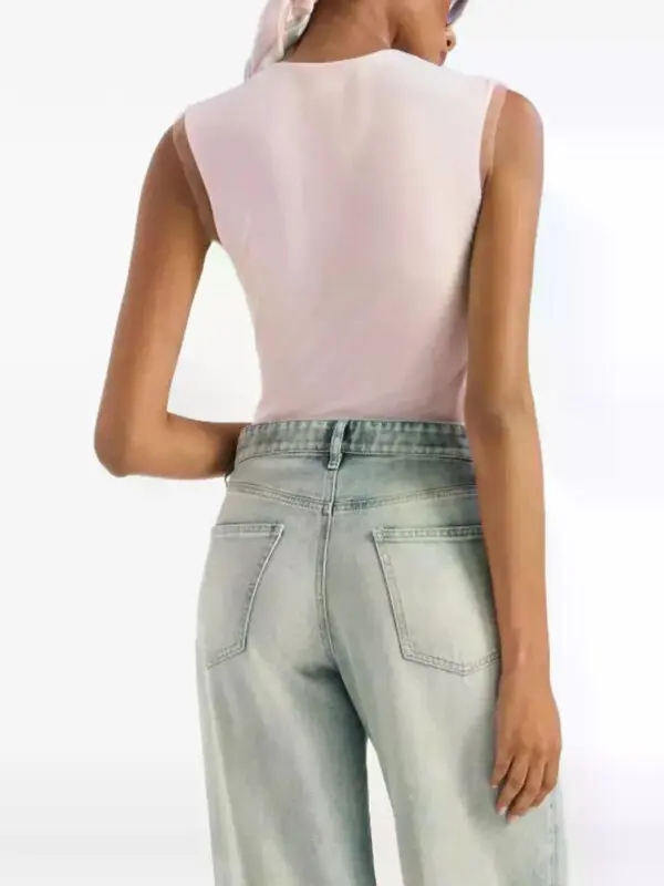 GENNY Round-neck Top - Pink