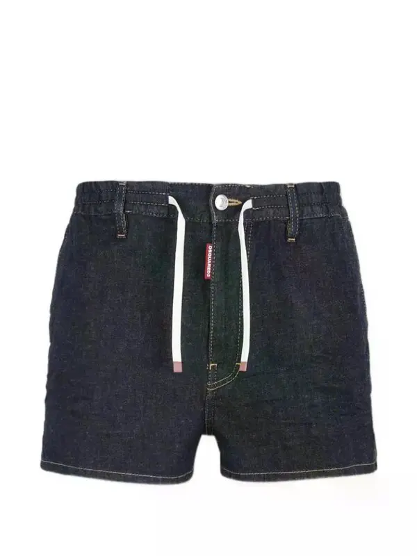 Dsquared2 Drawstring Waist Denim Shorts