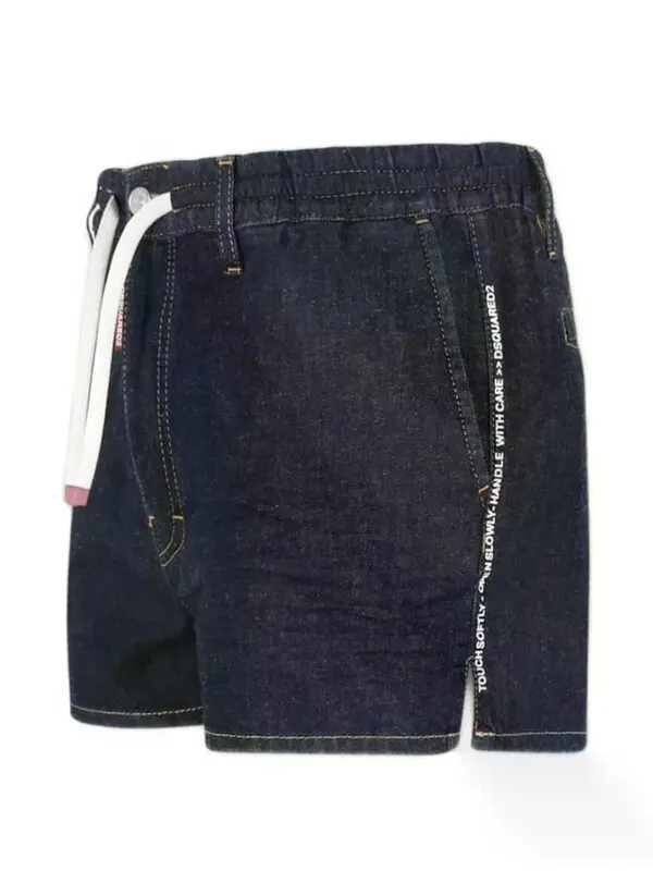 Dsquared2 Drawstring Waist Denim Shorts