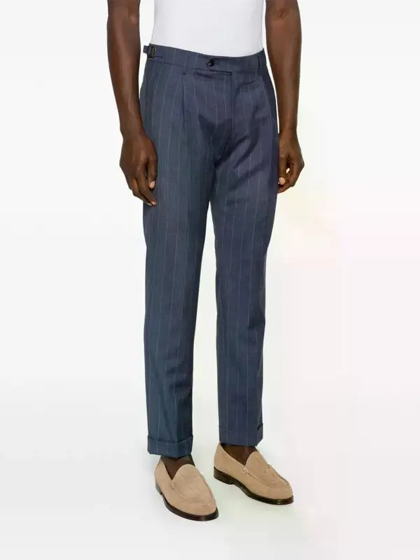 BERWICH Striped-pattern Tailored Trousers