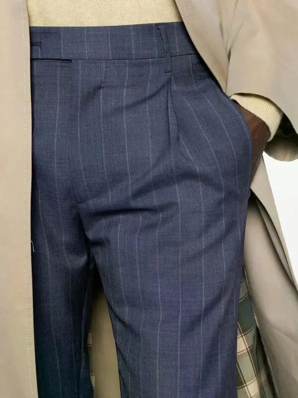 BERWICH Striped-pattern Tailored Trousers