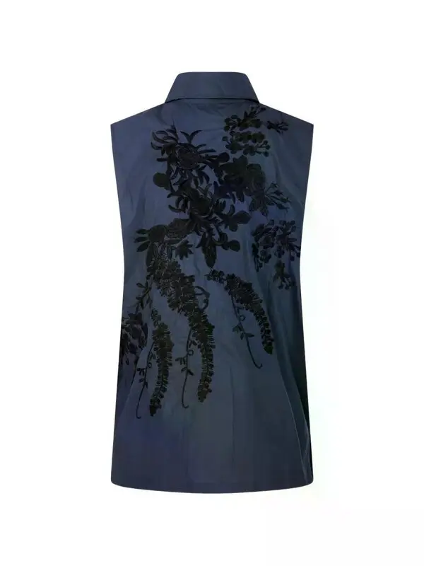 P.a.r.o.s.h Floral Embroidered Shirt - Blue