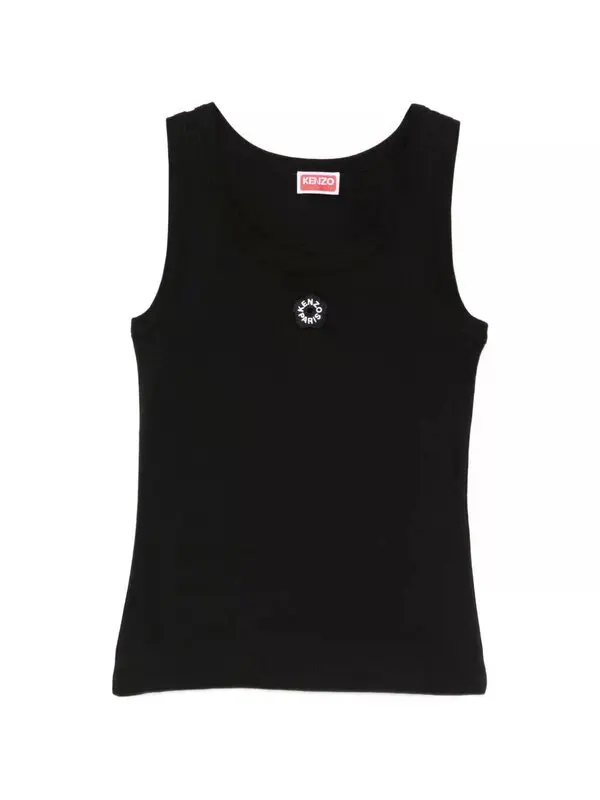 Kenzo Logo Patch Top - Black