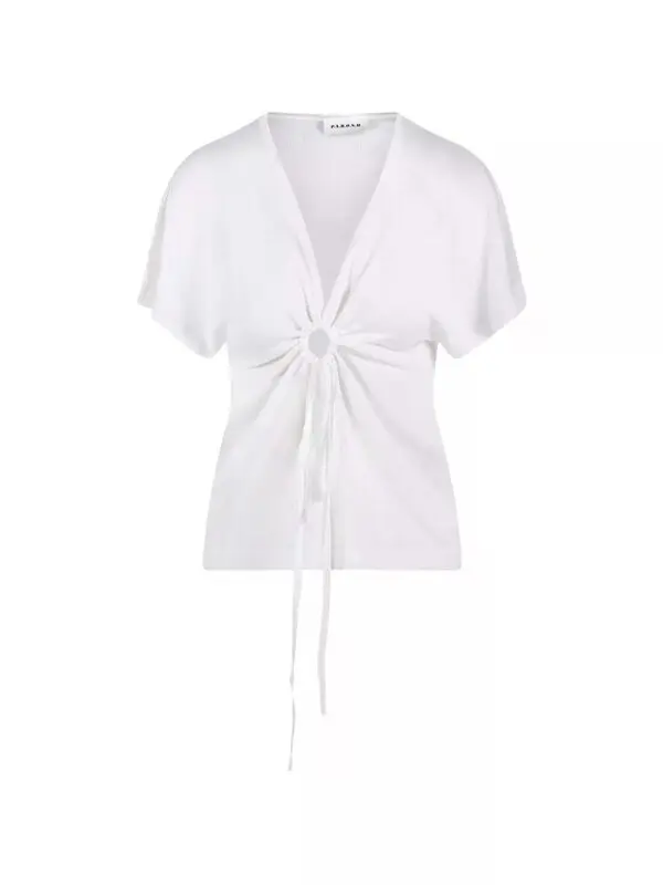 P.a.r.o.s.h Ring Tie Top - White