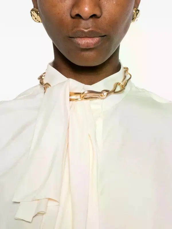 Givenchy Tie Neck Blouse - Neutrals