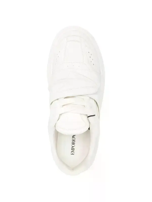 Emporio Armani Platform-sole Sneakers - Neutrals