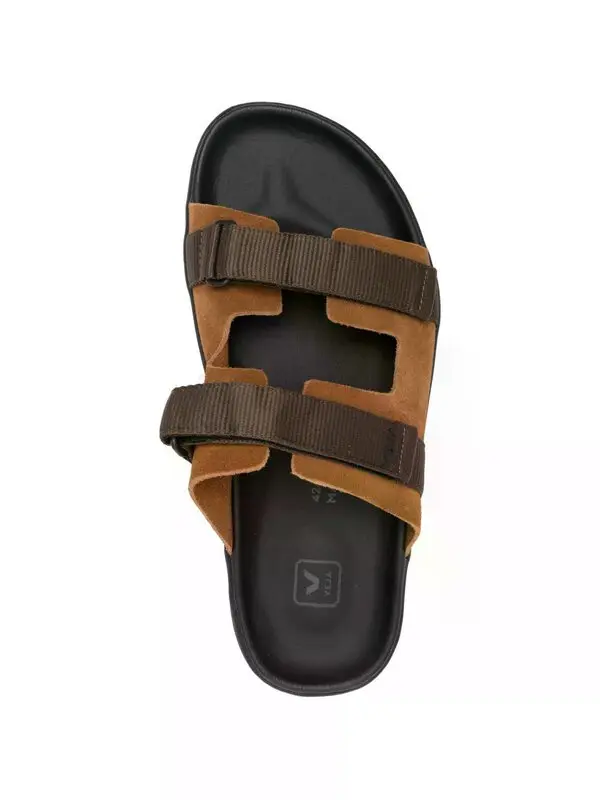 VEJA Arpoador Touch-strap Suede Sandals - Neutrals