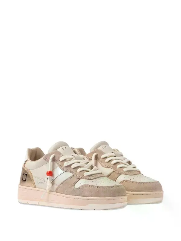 D.a.t.e. Panelled Leather Sneakers - Neutrals