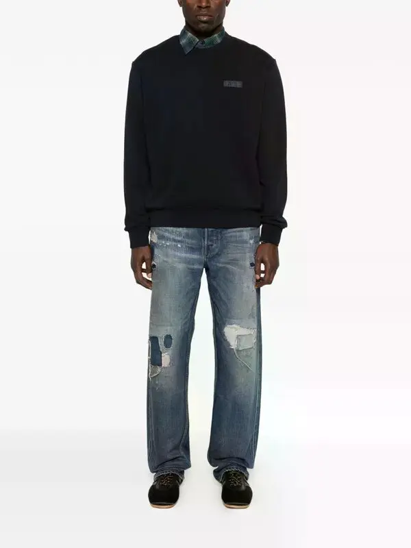 Givenchy Logo-patch Sweatshirt - Blue
