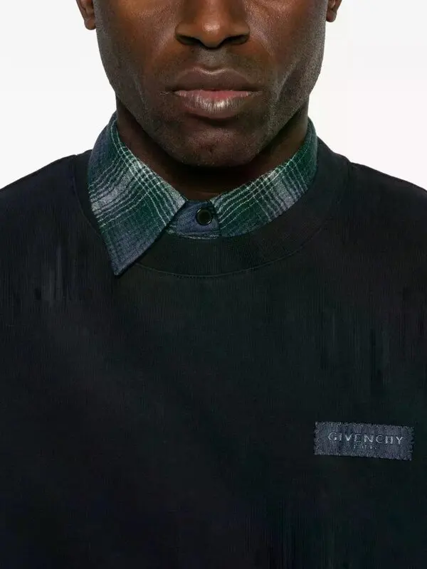 Givenchy Logo-patch Sweatshirt - Blue