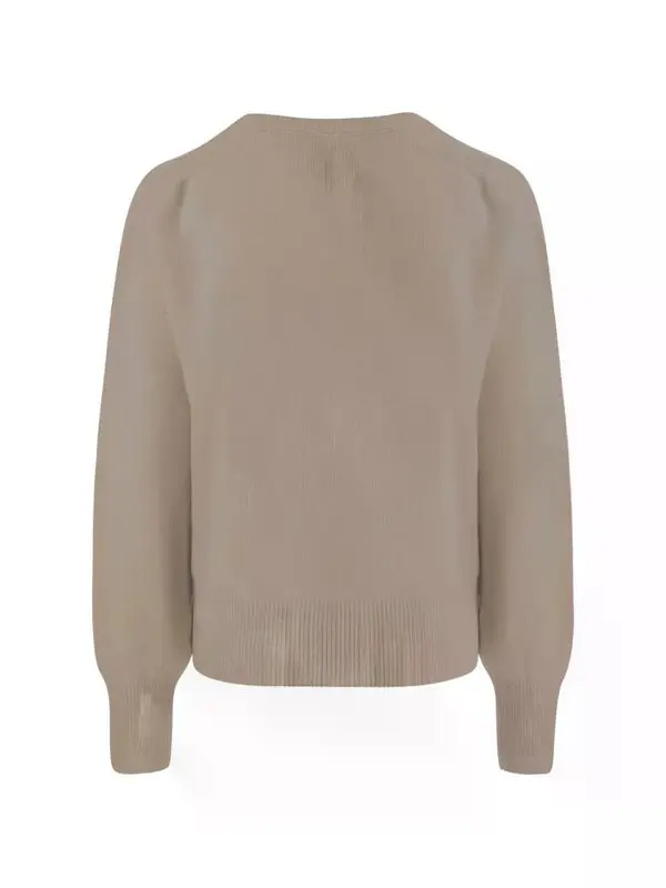 SA SU PHI Cashmere V-neck Sweater - Neutrals