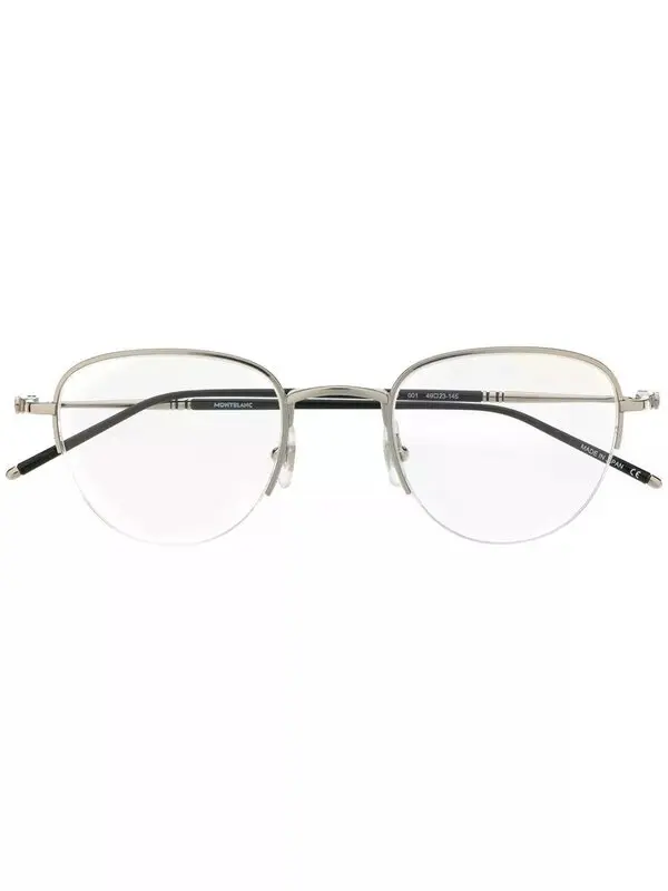 Montblanc Round Frame Glasses - Silver