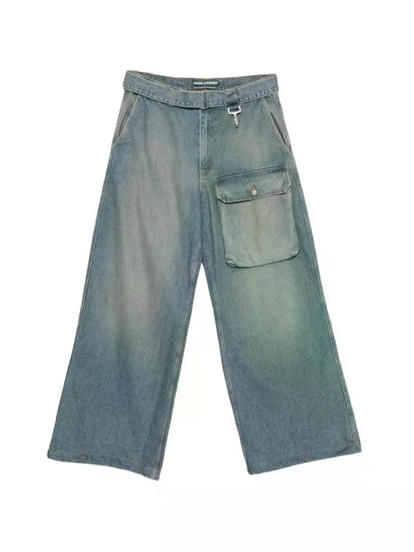 Reese Cooper Belted Trousers With Patch Pockets