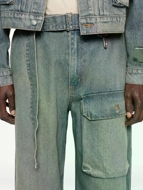 Reese Cooper Belted Trousers With Patch Pockets