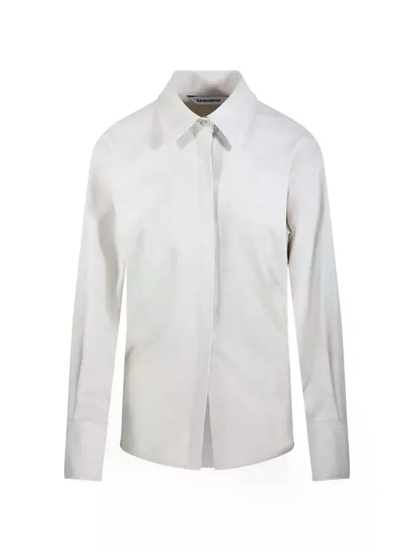 SANDBEIGE Long-sleeve Buttoned Shirt