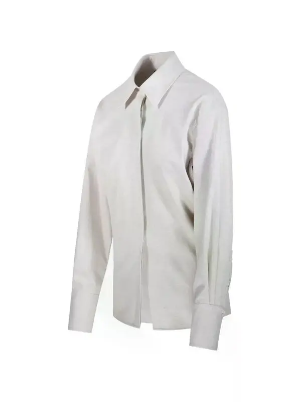 SANDBEIGE Long-sleeve Buttoned Shirt