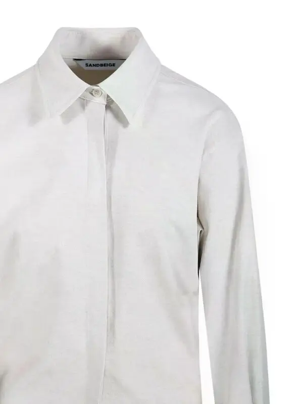 SANDBEIGE Long-sleeve Buttoned Shirt