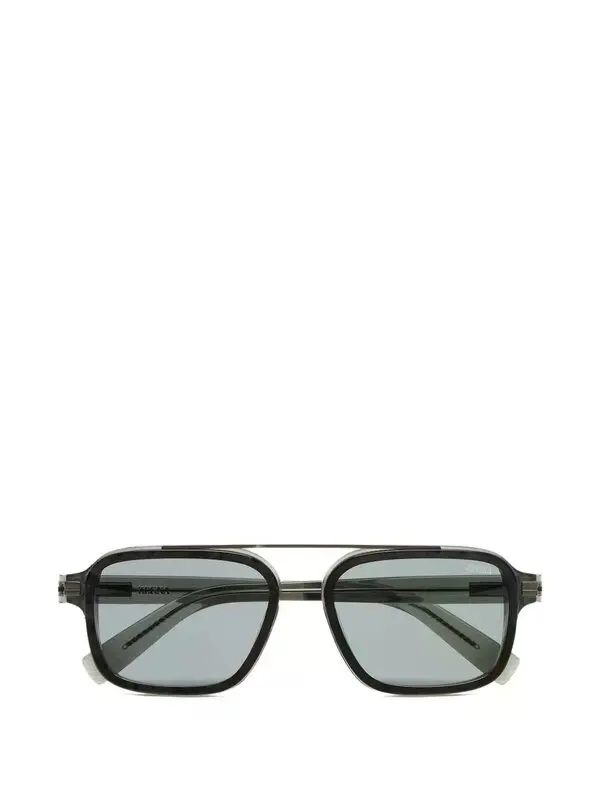 Zegna Square-frame Sunglasses - Grey