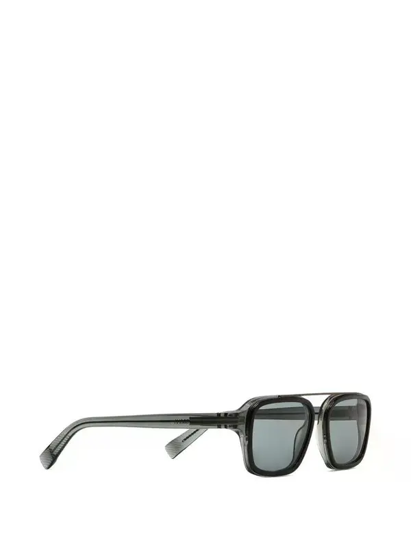 Zegna Square-frame Sunglasses - Grey