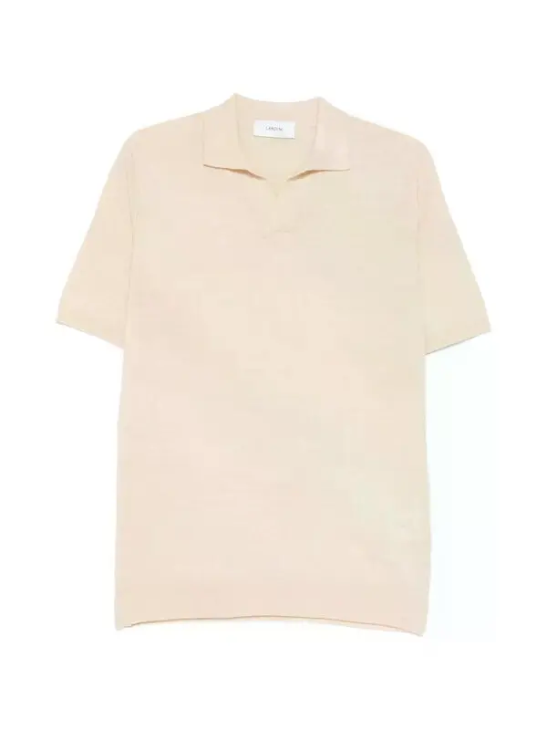 LARDINI V-neck T-shirt - Neutrals