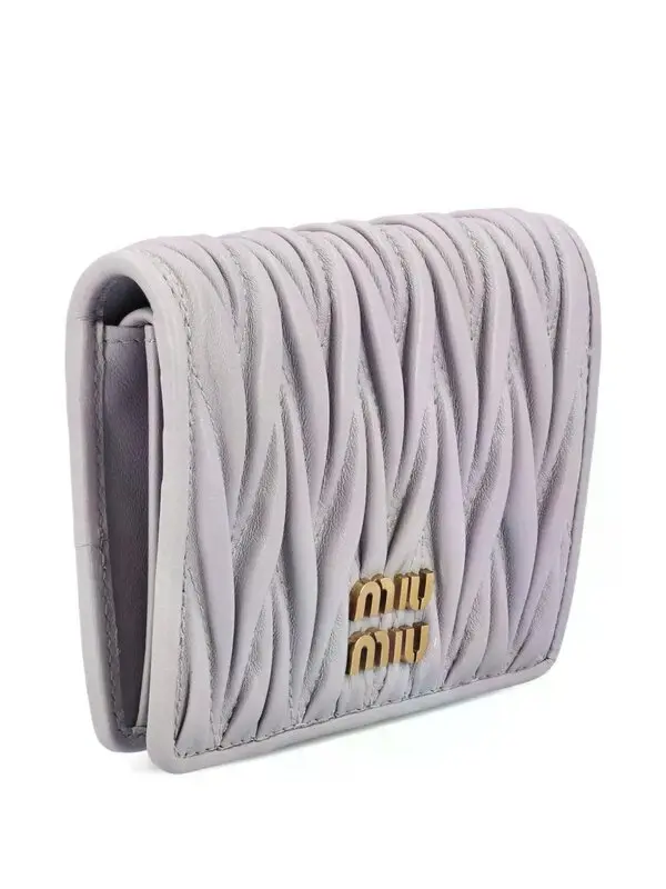 Miu Miu Small Matelassé Nappa Leather Wallet