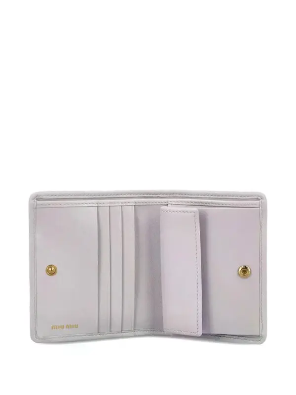 Miu Miu Small Matelassé Nappa Leather Wallet