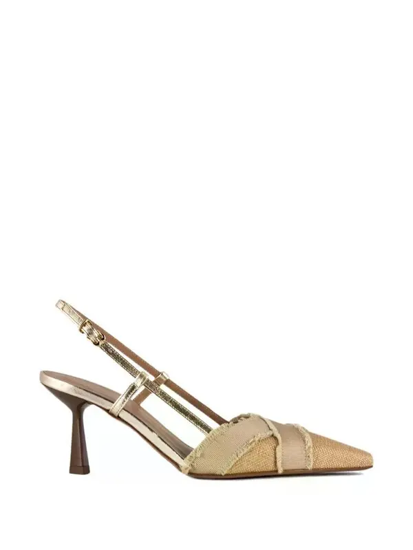 FESTA MILANO Metallic Slingback Sandals