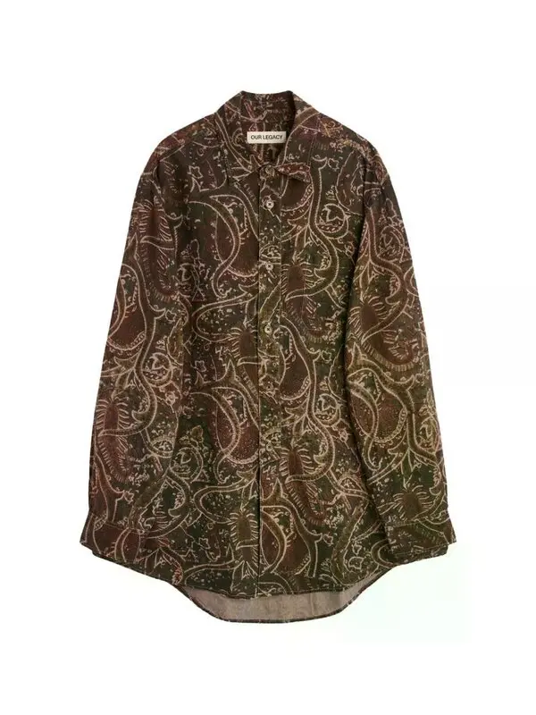 Our Legacy Vast Paisley-print Shirt