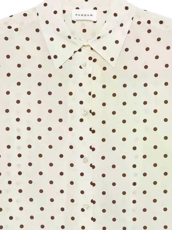 P.a.r.o.s.h Polka Dot Long-sleeve Shirt