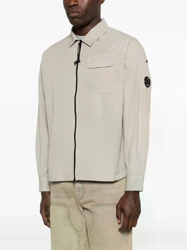 C.P. COMPANY Zipped Lens Shirt Jacket - Neutrals
