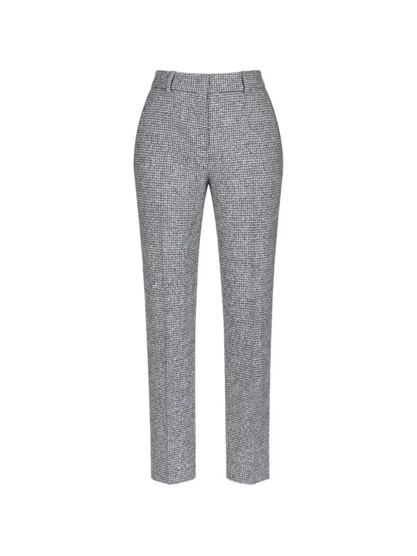 Ermanno Scervino Houndstooth Trousers - Black