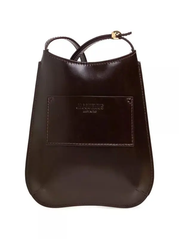 Jacquemus Bisou Leather Shoulder Bag - Brown