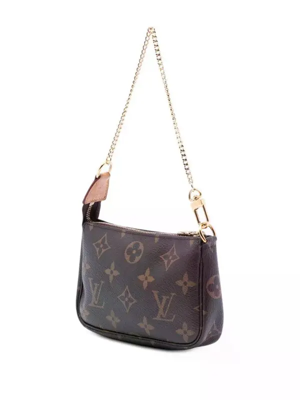 LOUIS VUITTON 2020 Monogram Mini Pochette Accessoires Handbag - Brown