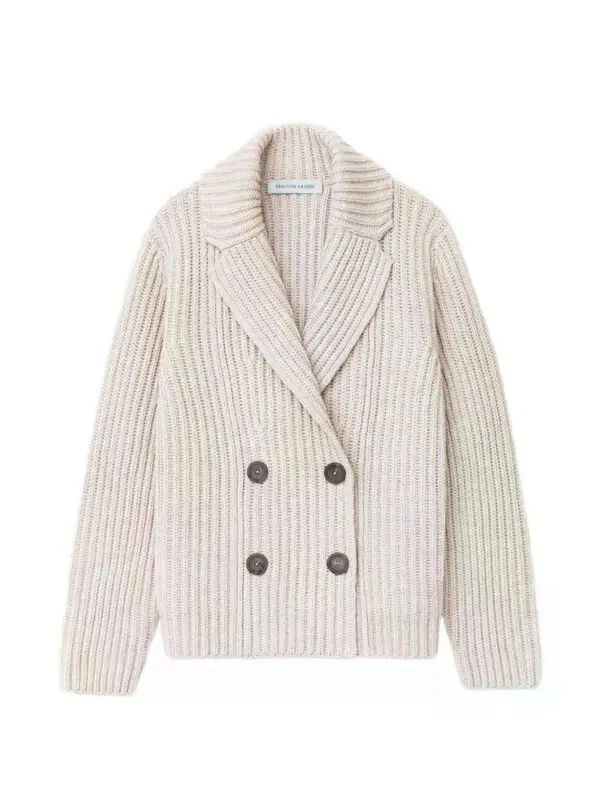 Iris Von Arnim Anika Double-breasted Cardigan