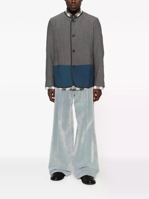 Issey Miyake Collarless Button Jacket