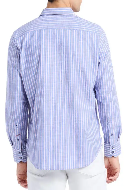 Robert Graham Fardella Stripe Cotton Button Up