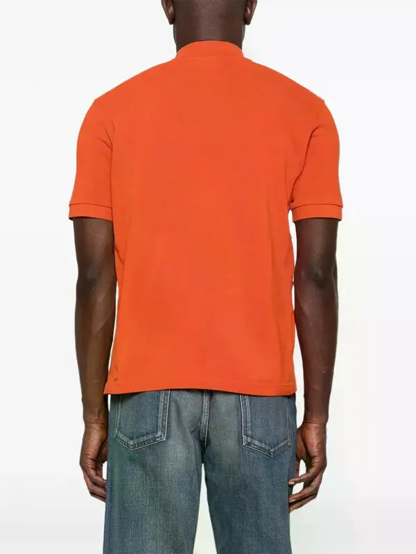 Comme Des Garçons Zip-up Striped Polo Shirt
