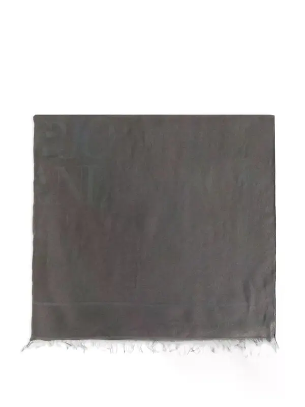Emporio Armani Frayed Scarf - Grey