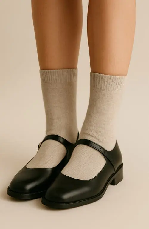United By Blue Cushioned Wool-blend Crew Socks - Oatmeal