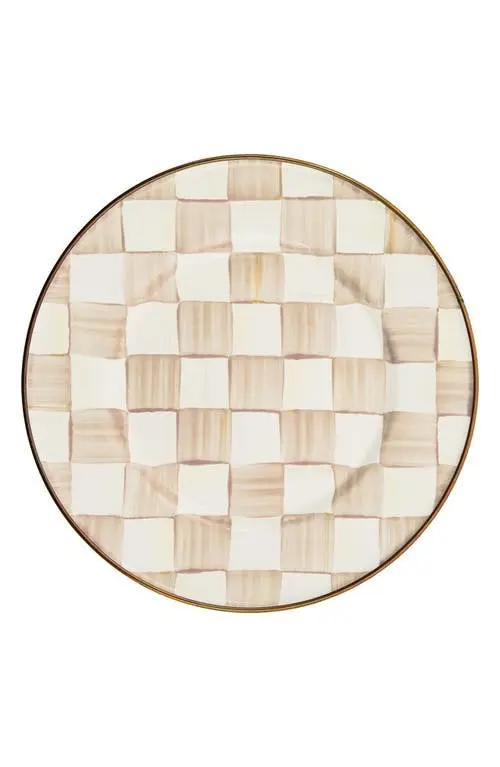 MACKENZIE-CHILDS Check Salad Plate - Mocha