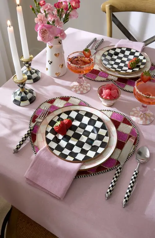 MACKENZIE-CHILDS Red & White Heart Placemat