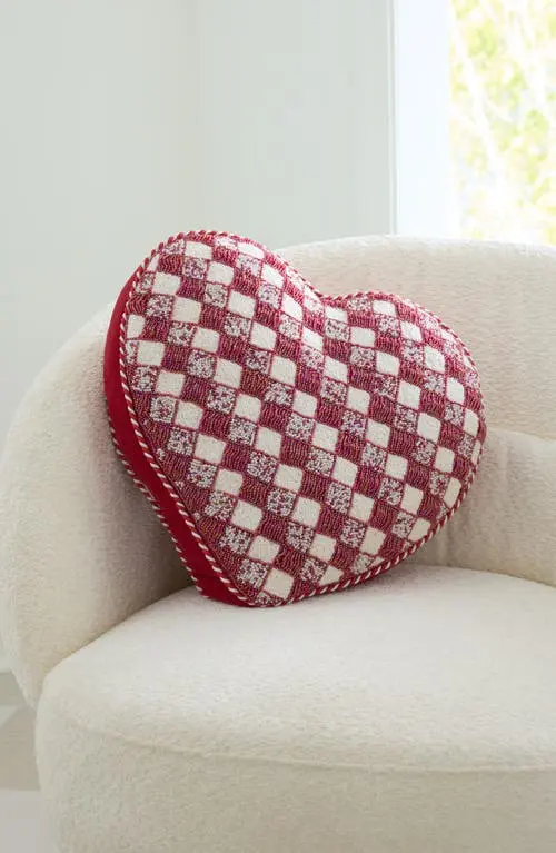 MACKENZIE-CHILDS Red & White Heart Placemat