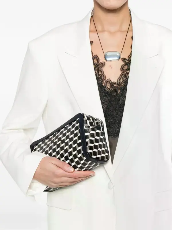 Pierre Hardy Geometric-print Clutch