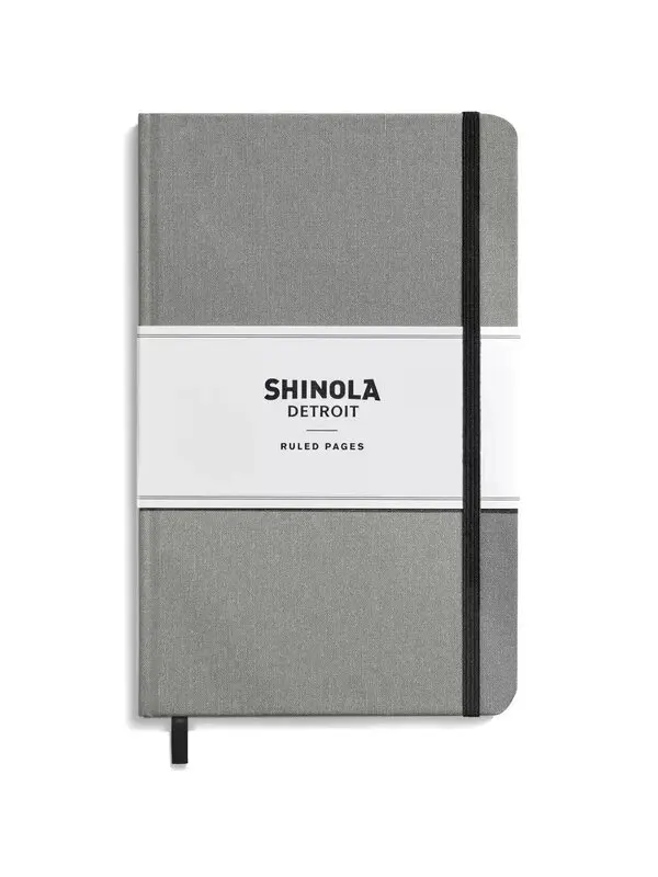 Shinola Medium Hard Ruled Journal - Grey