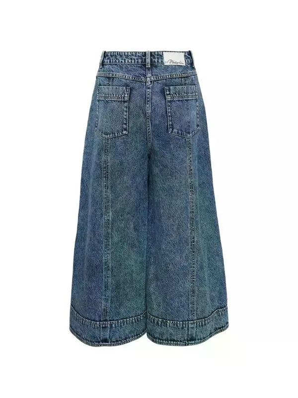 3.1 Phillip Lim Logo-patch Culotte Jeans