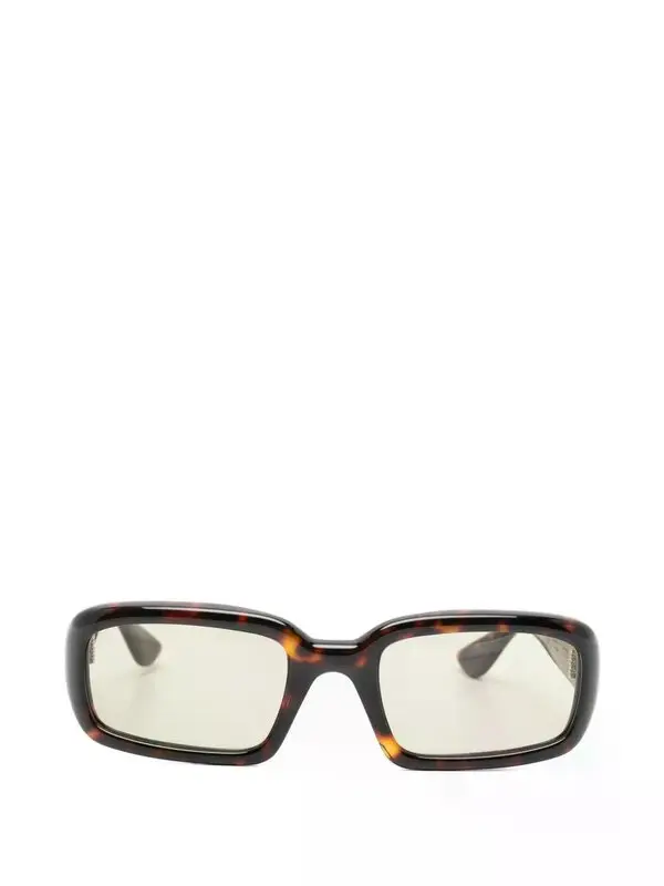 PORT TANGER Rectangle Sunglasses - Brown